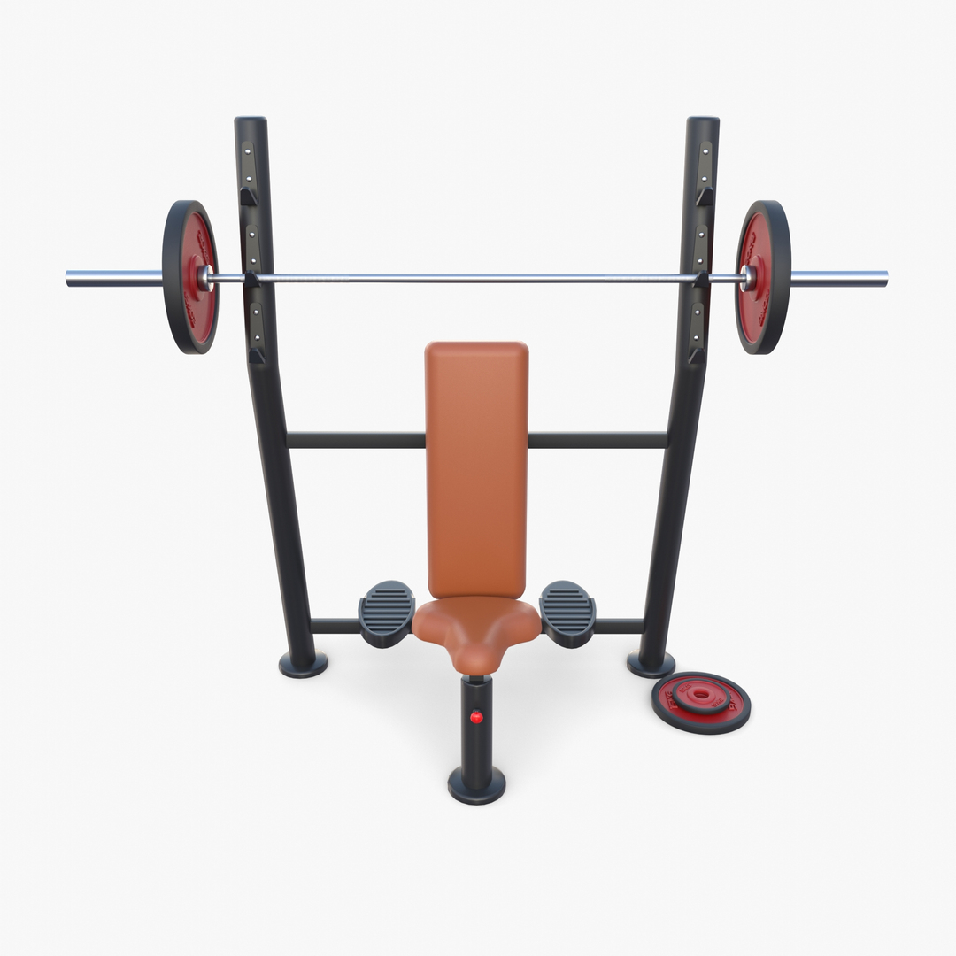 3D Olympic Shoulder Bench - TurboSquid 2009454