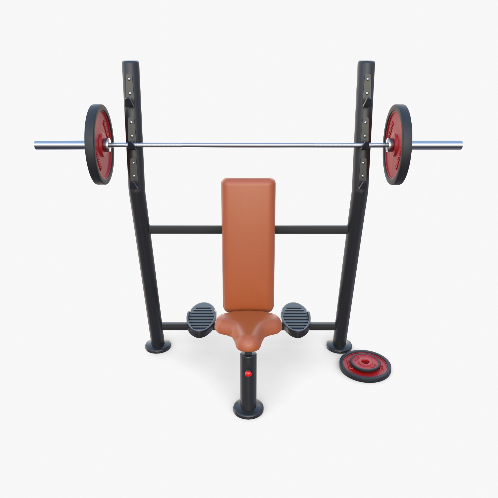 3D Olympic shoulder bench - TurboSquid 2009454