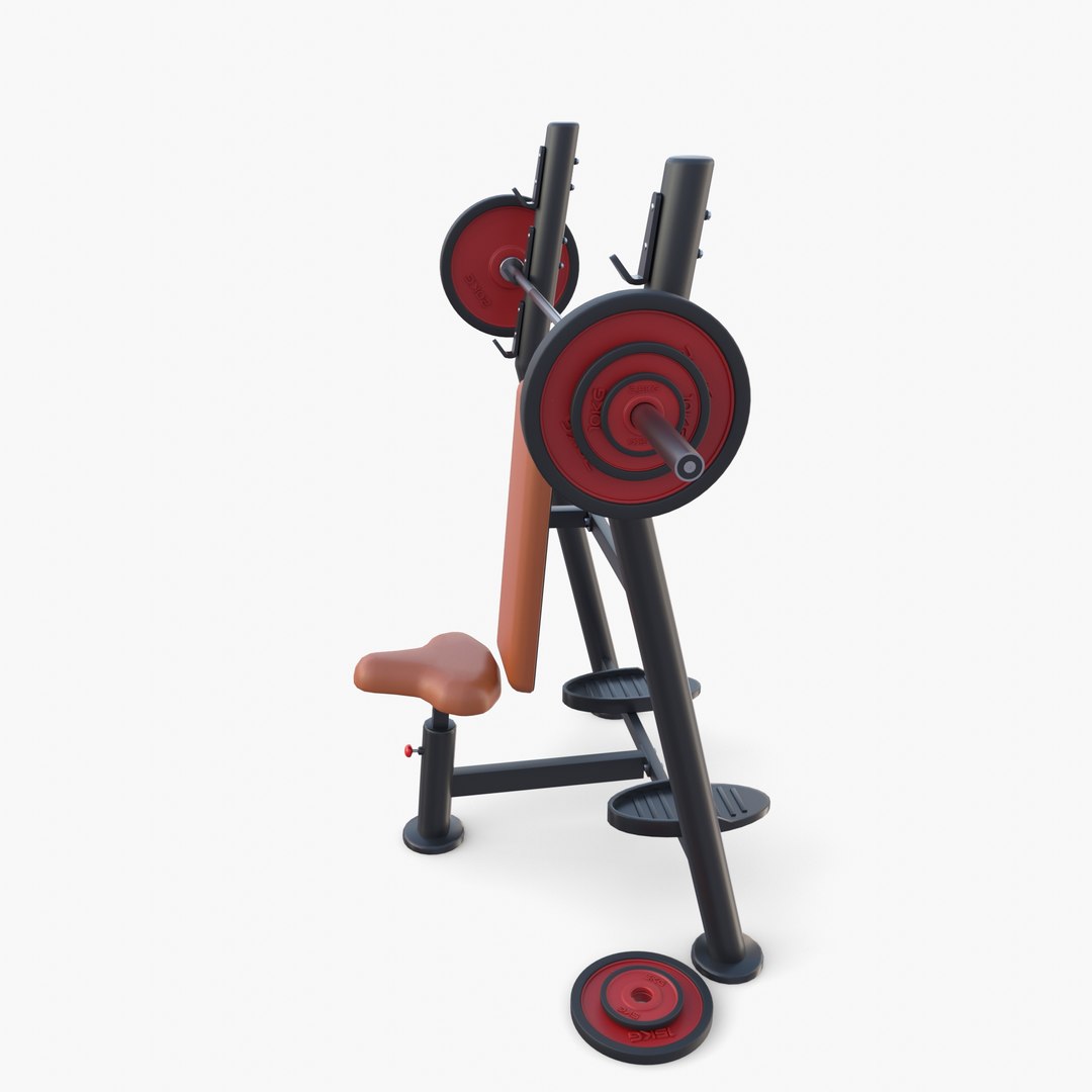 3D Olympic Shoulder Bench - TurboSquid 2009454