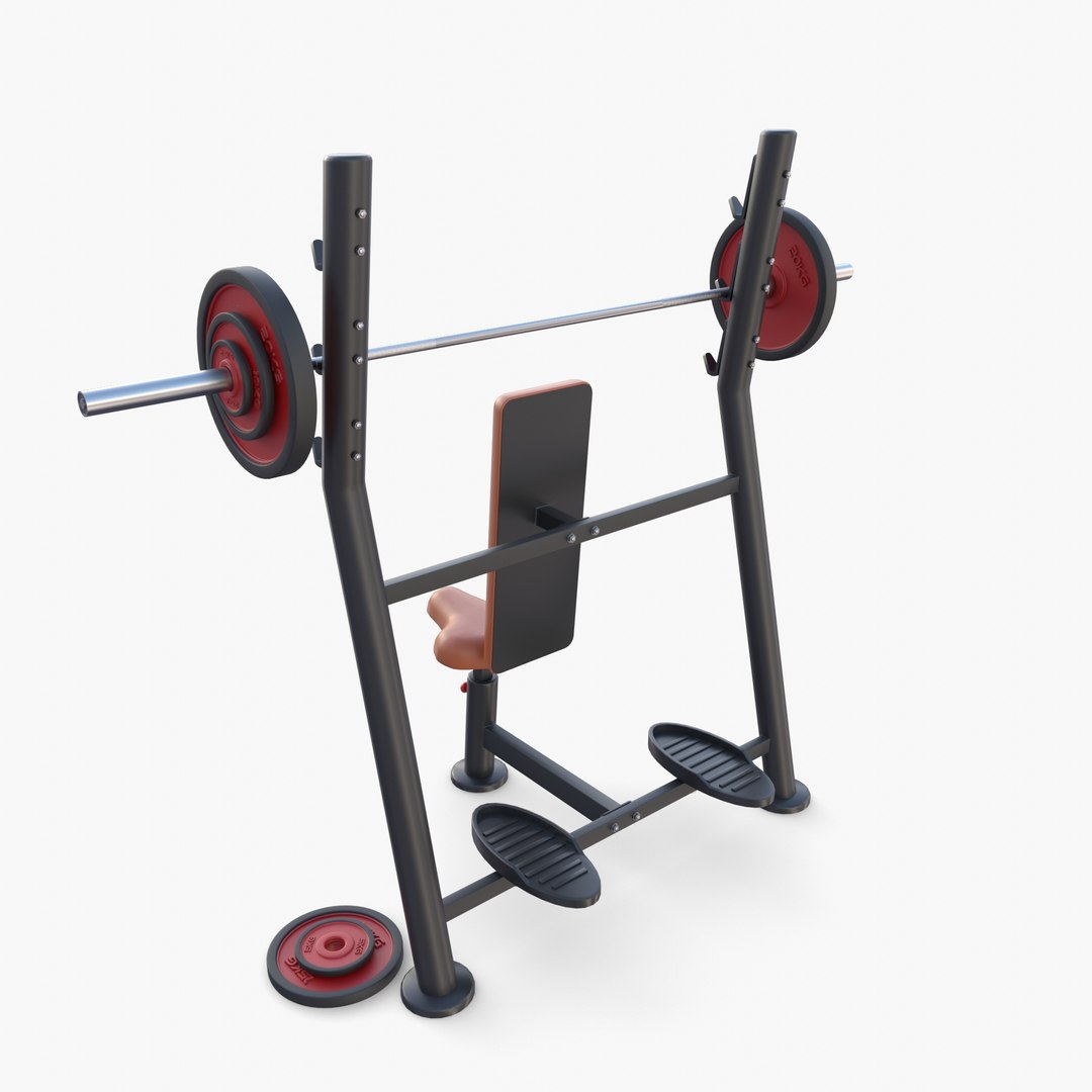 3D Olympic Shoulder Bench - TurboSquid 2009454
