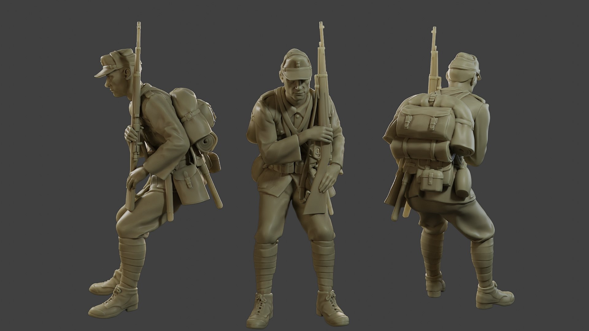 Italian Soldier Sit2 Ww2 IT10 3D Model - TurboSquid 2198987