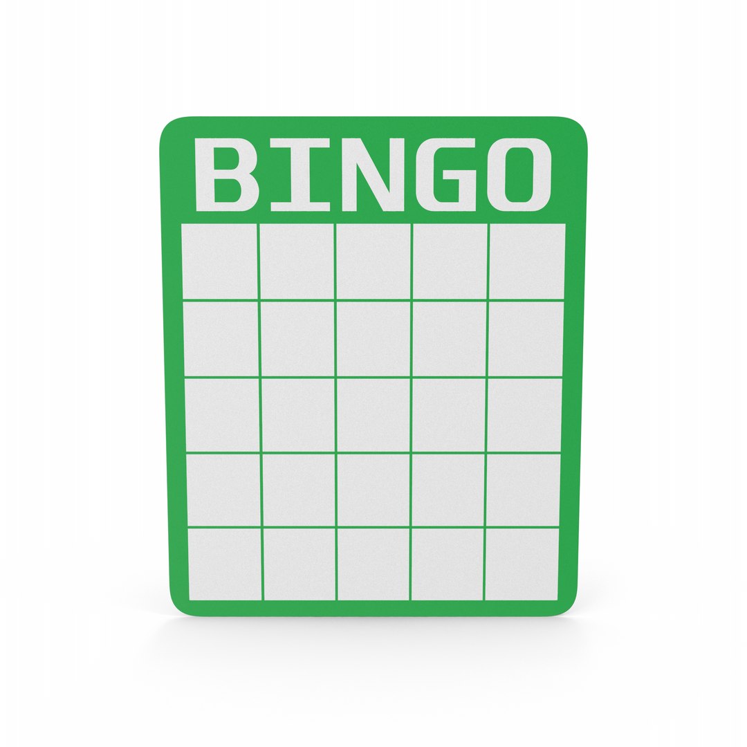 Bingo Paper Model - TurboSquid 2259482