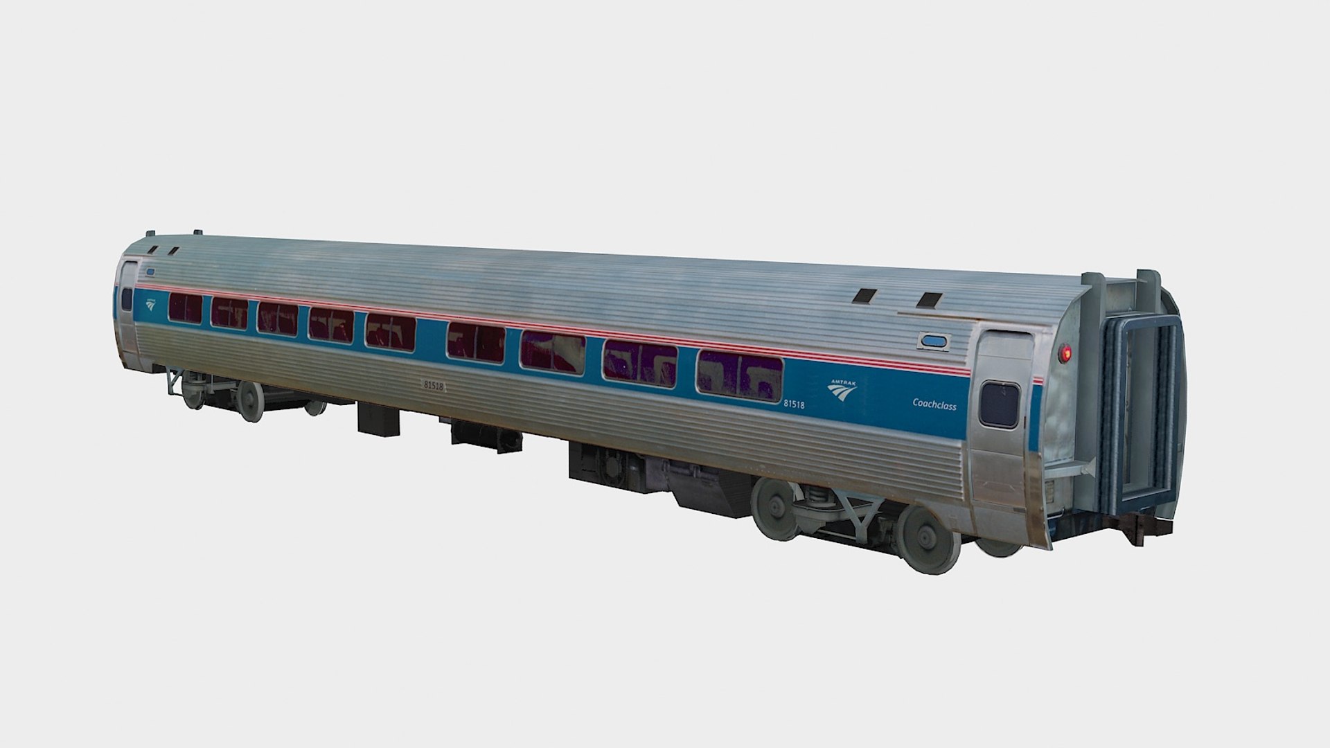 3d Amfleet Passenger Amtrak Ii Model