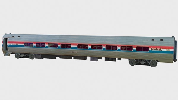 3d amfleet passenger amtrak ii model
