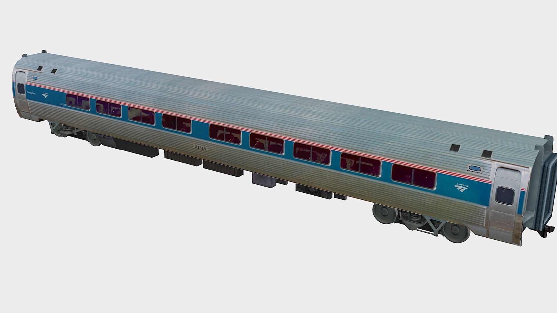 3d Amfleet Passenger Amtrak Ii Model