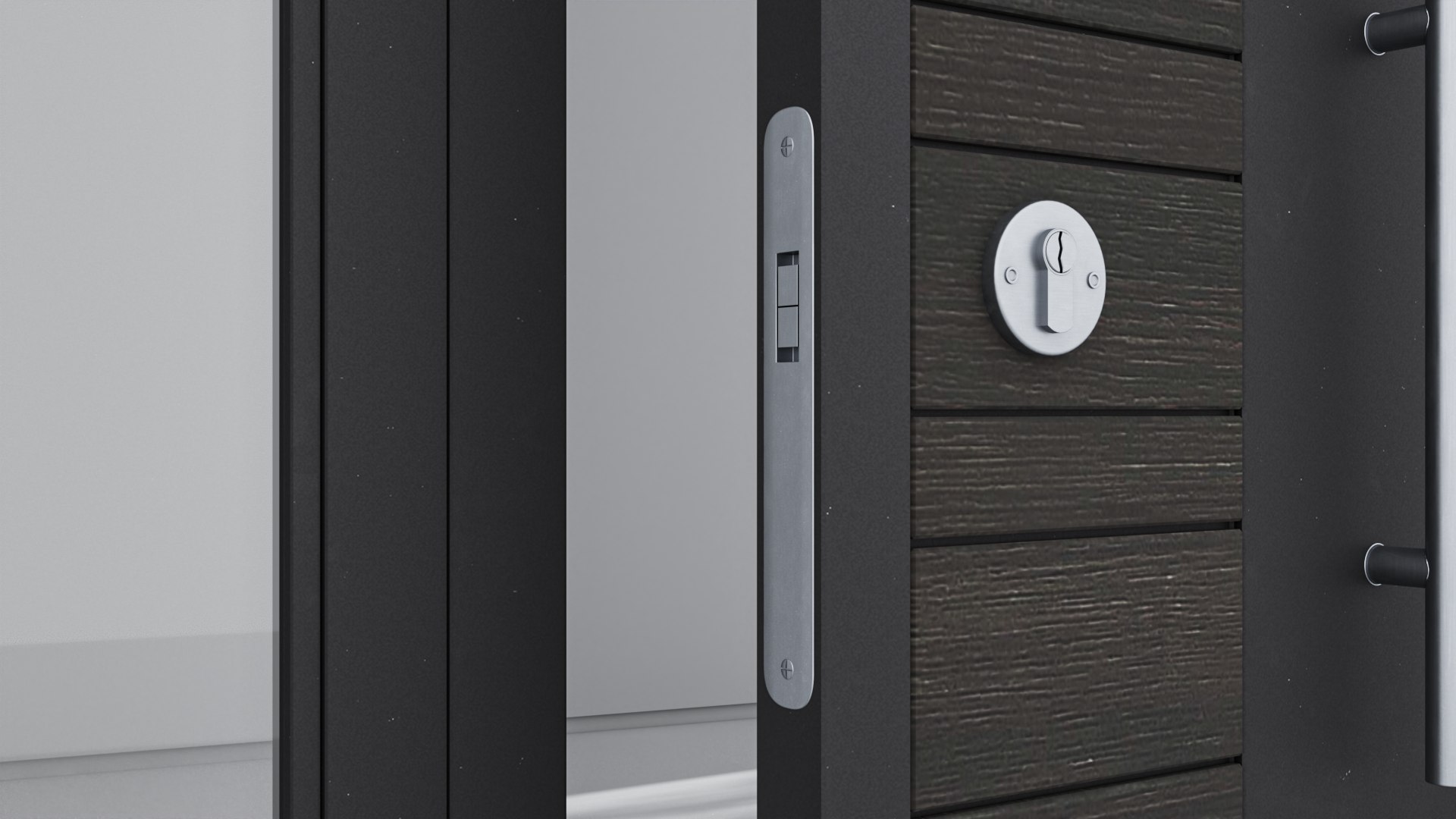 3D Aluminium Door 66 Model - TurboSquid 2017128