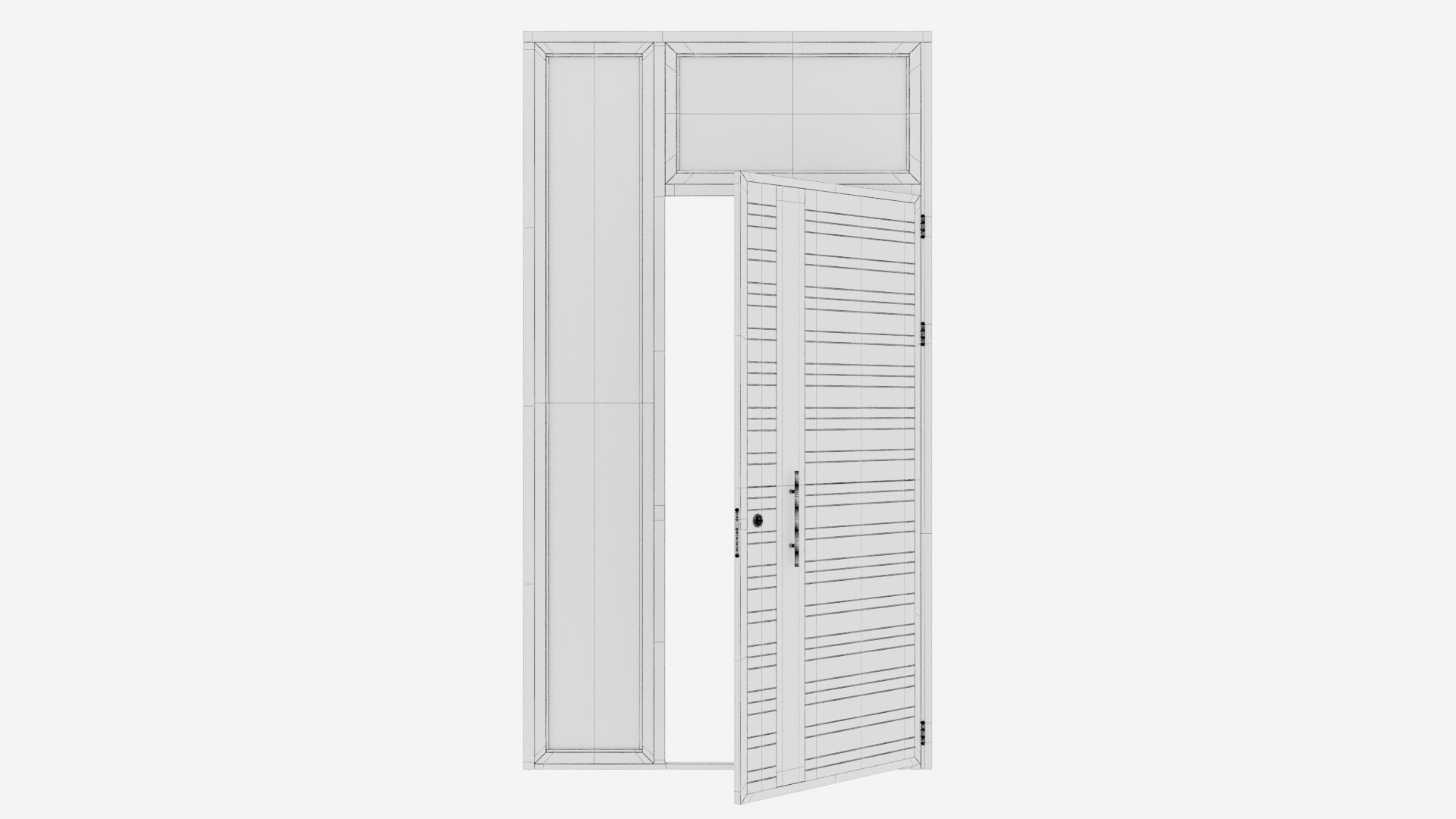 3D Aluminium Door 66 Model - TurboSquid 2017128