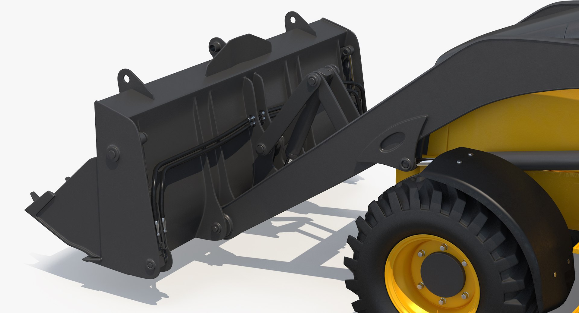 backhoe work 3d c4d