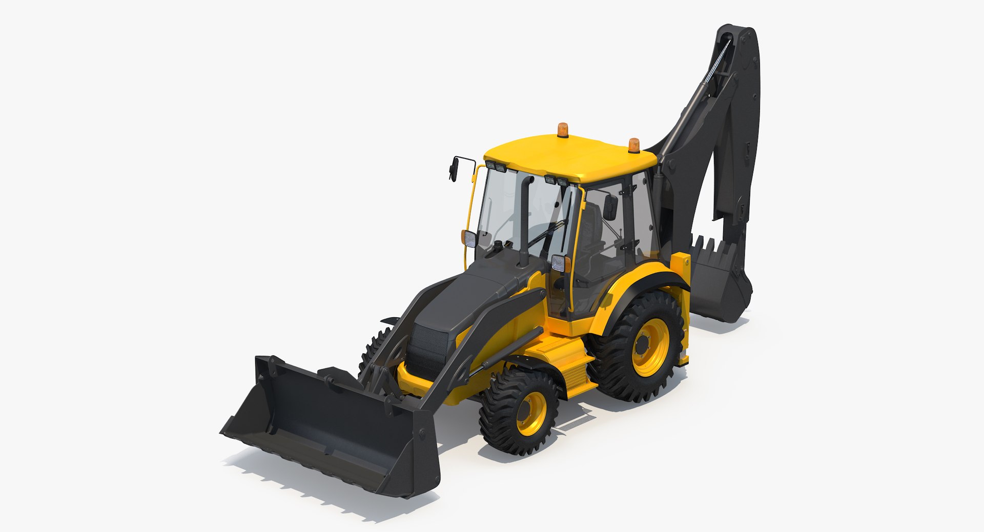 Backhoe Work 3d C4d