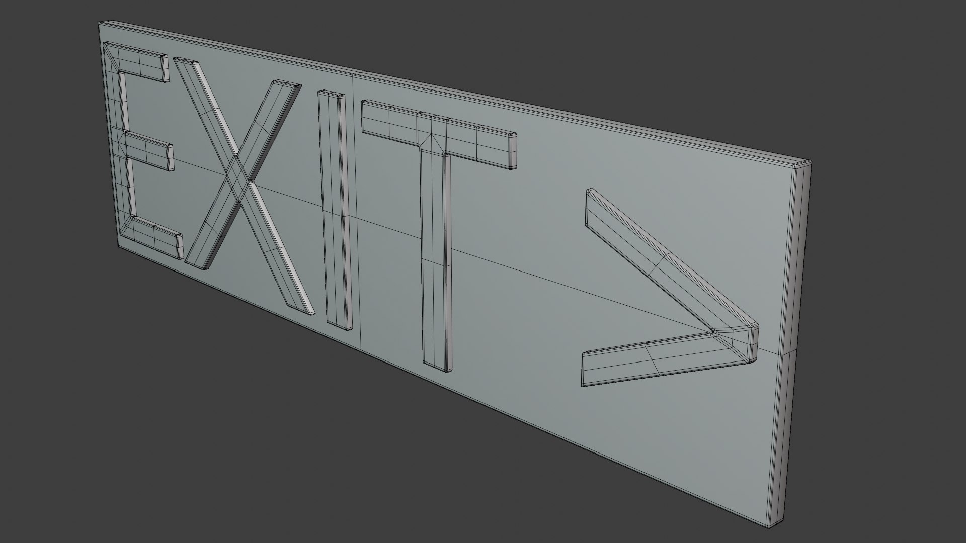 EXIT Sign 3D Model - TurboSquid 2104450