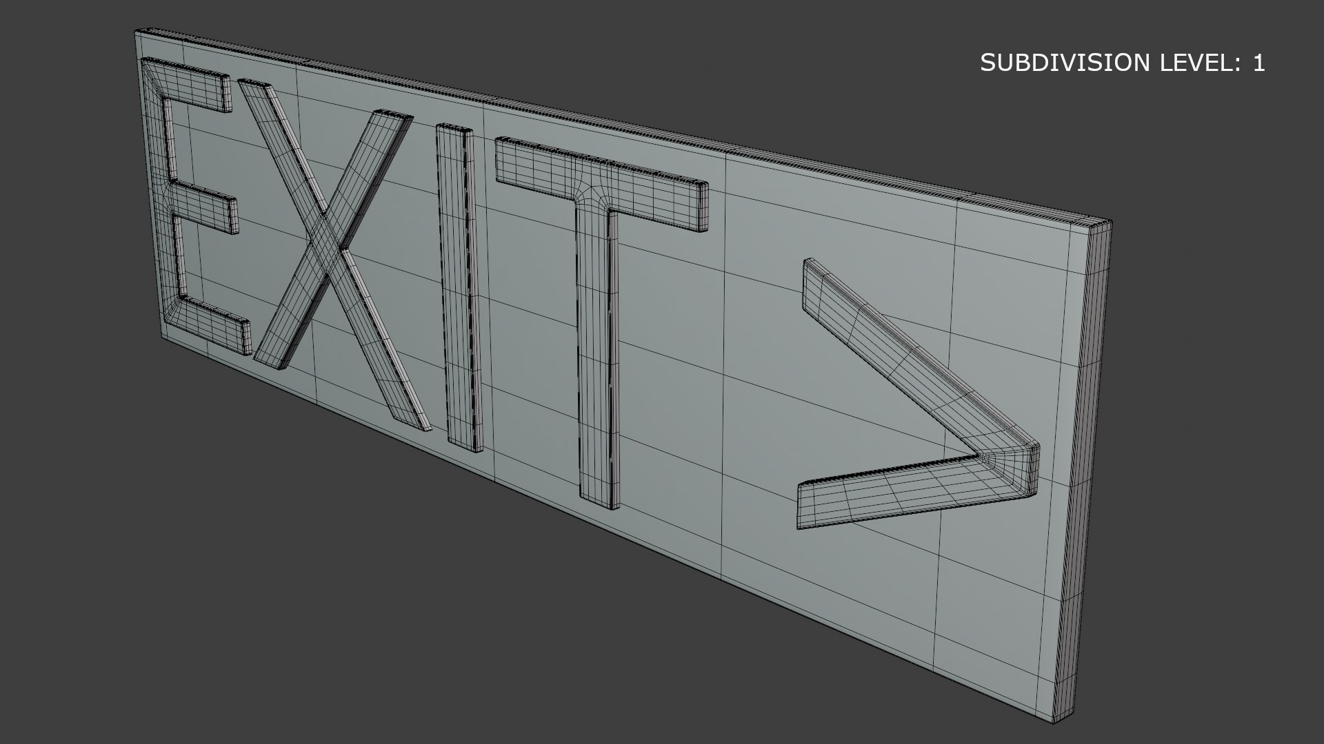 EXIT Sign 3D Model - TurboSquid 2104450