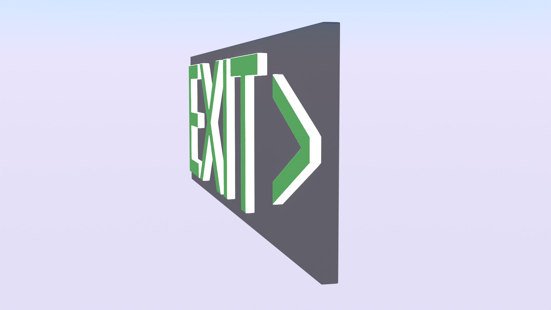 EXIT Sign 3D Model - TurboSquid 2104450