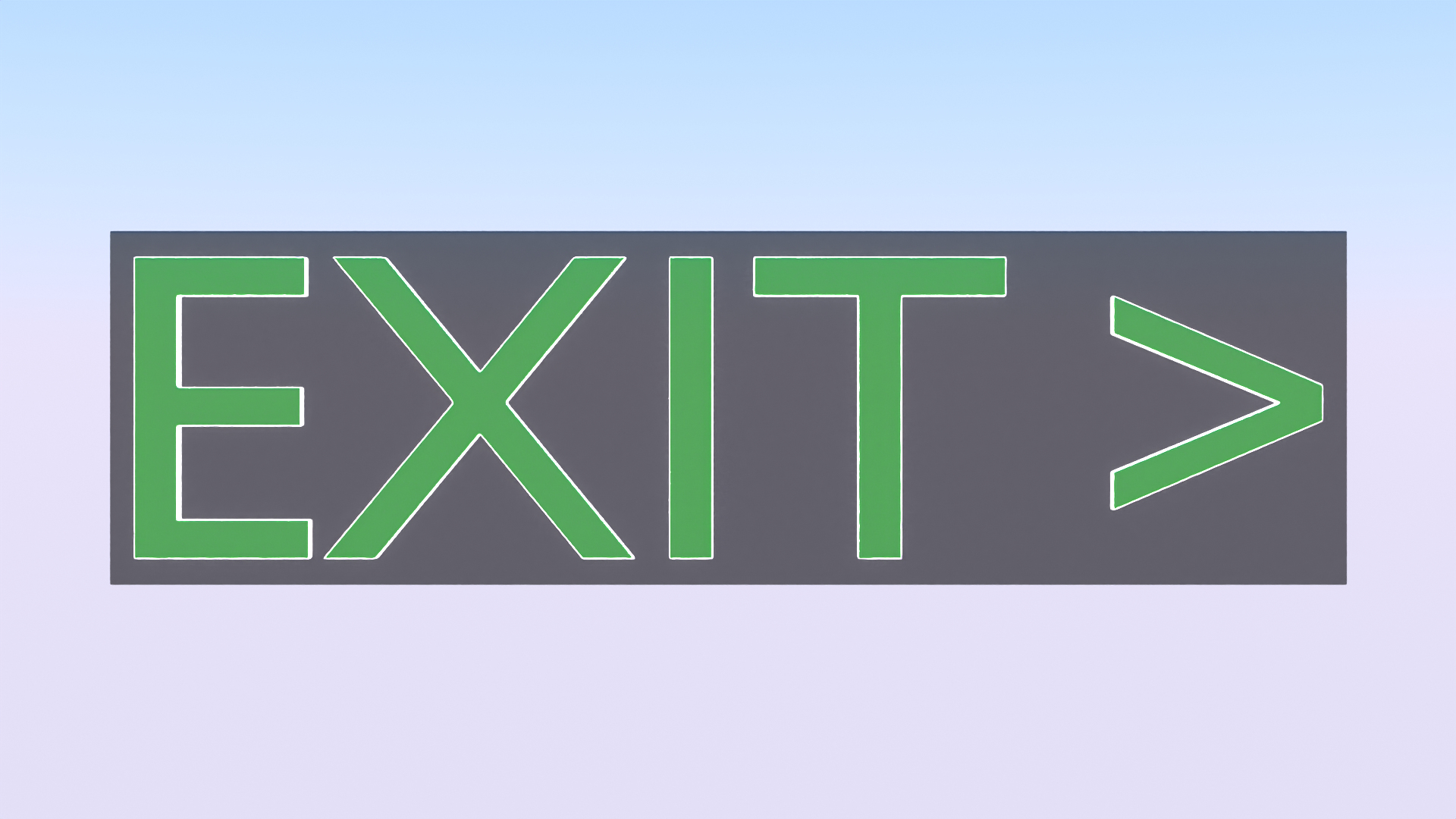 EXIT Sign 3D Model - TurboSquid 2104450