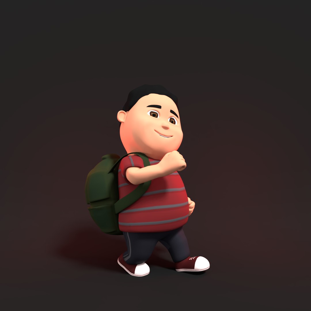 3D Fat Boy Character - TurboSquid 1221295