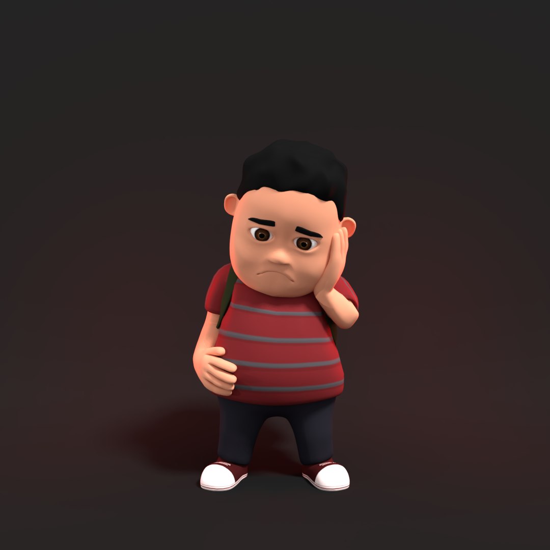 3D Fat Boy Character - TurboSquid 1221295