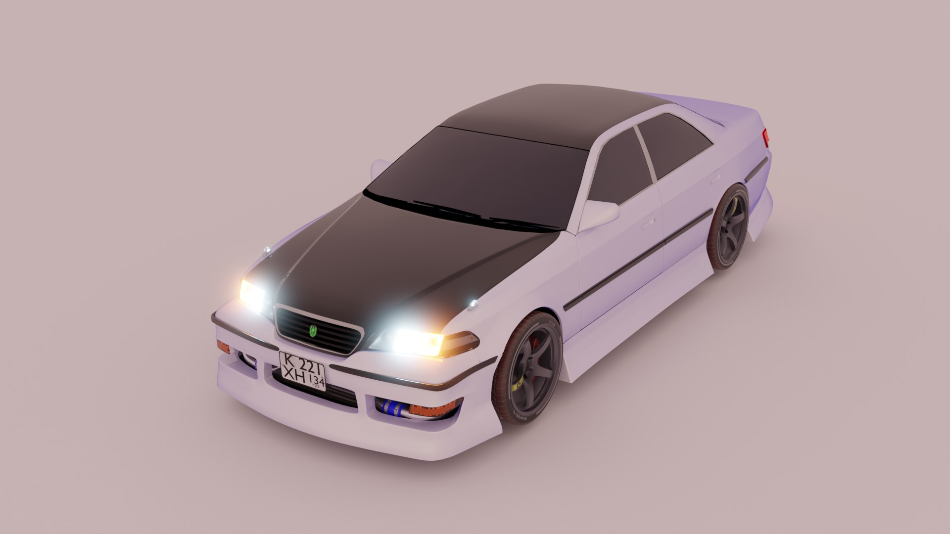 3D Model Toyota Mark 2 JZX100 - TurboSquid 2123776