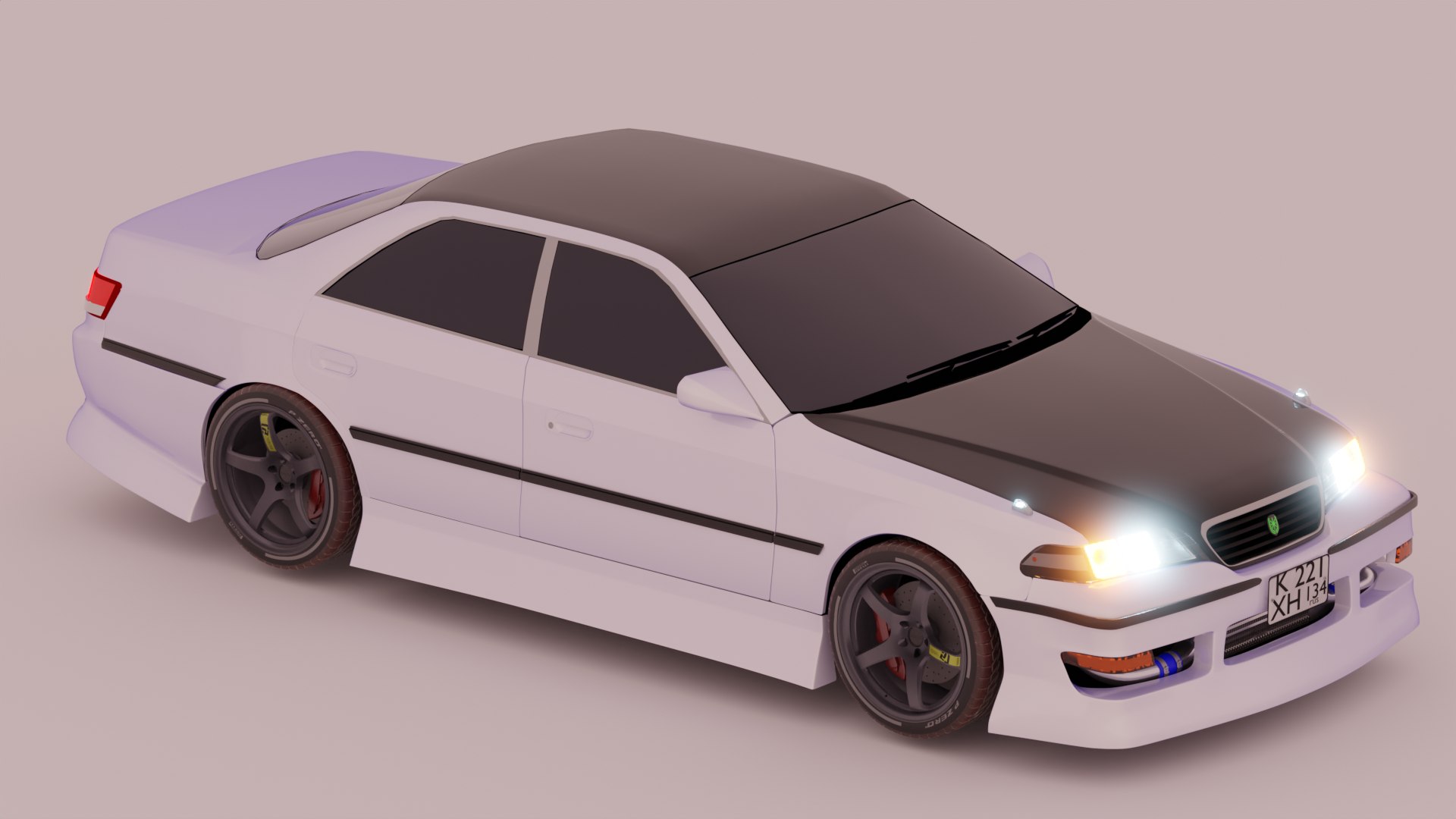 3D Model Toyota Mark 2 JZX100 - TurboSquid 2123776