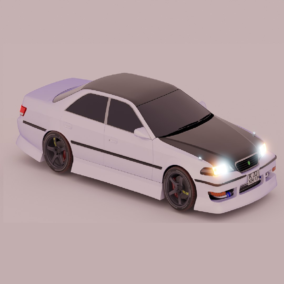 3D Model Toyota Mark 2 JZX100 - TurboSquid 2123776