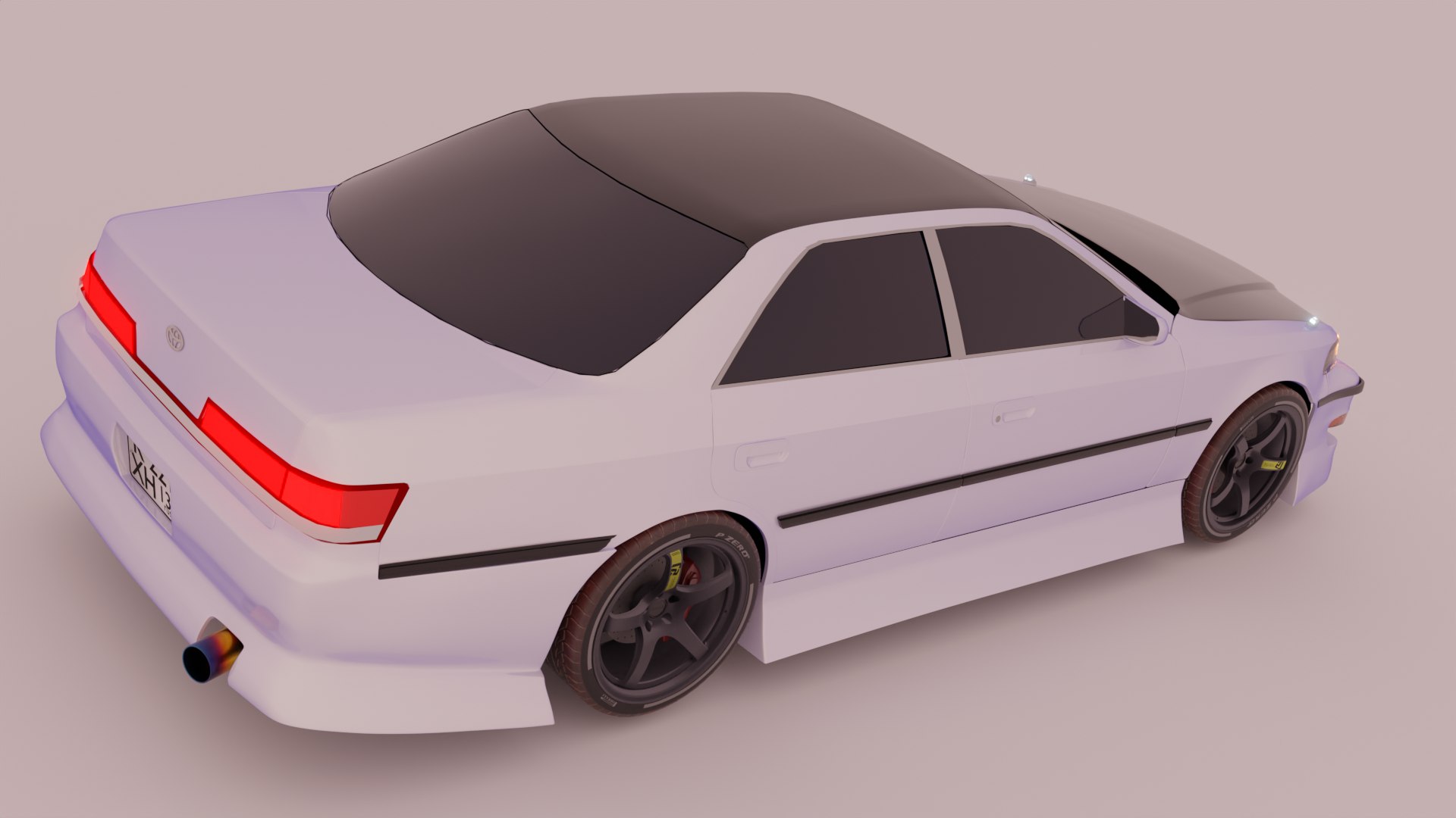 3D Model Toyota Mark 2 JZX100 - TurboSquid 2123776