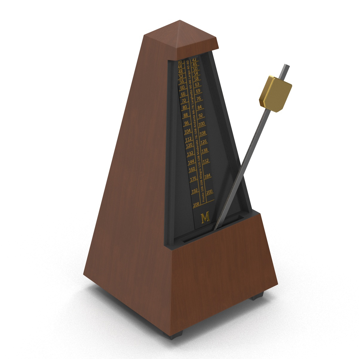 3d manual metronome 3 model