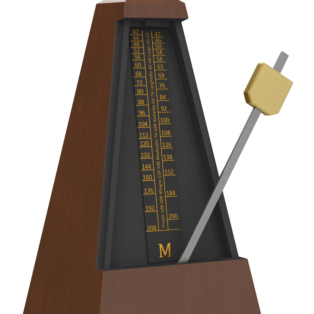 3d manual metronome 3 model