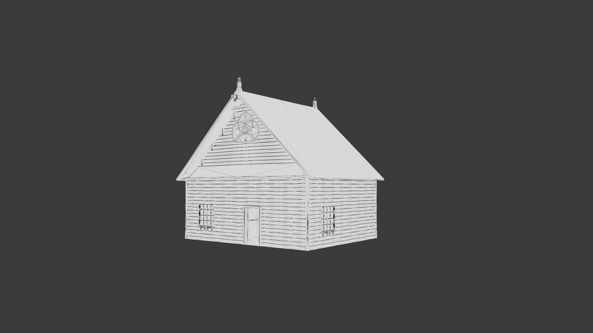 3D House No Textures Model - TurboSquid 1877700