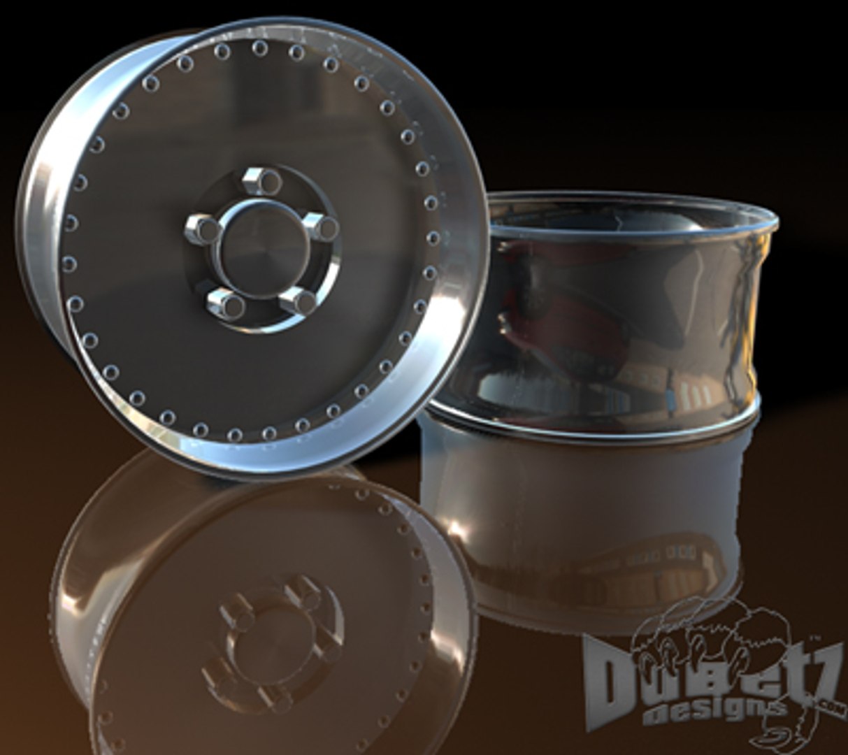 Muscle Car Wheels Centerline 3d C4d