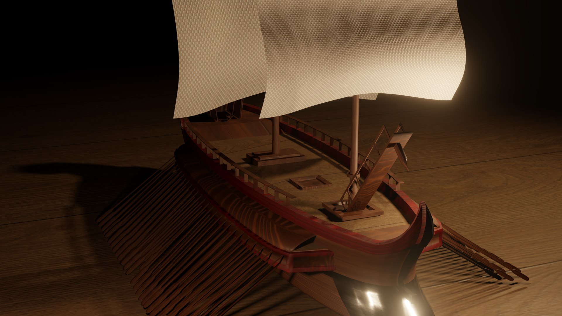 Trireme Ancient Ships Roman Greek 3D Model - TurboSquid 2014038