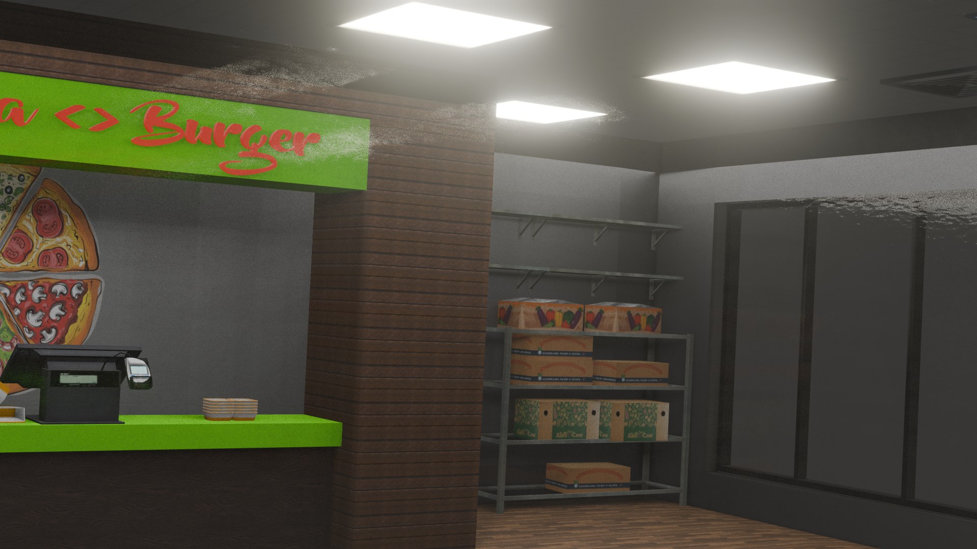 3D Pizza Shop - TurboSquid 2276105