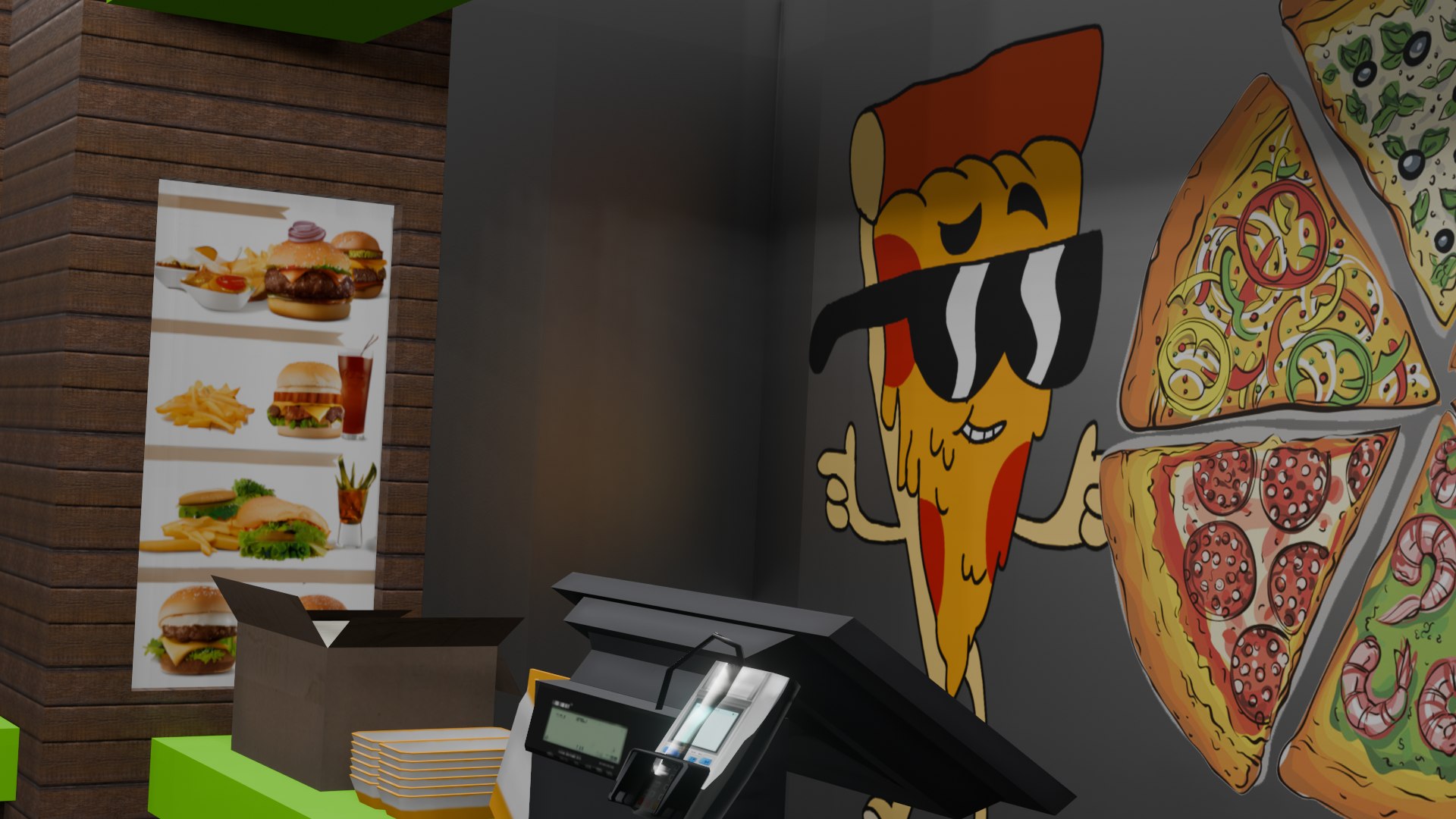 3D Pizza Shop - TurboSquid 2276105