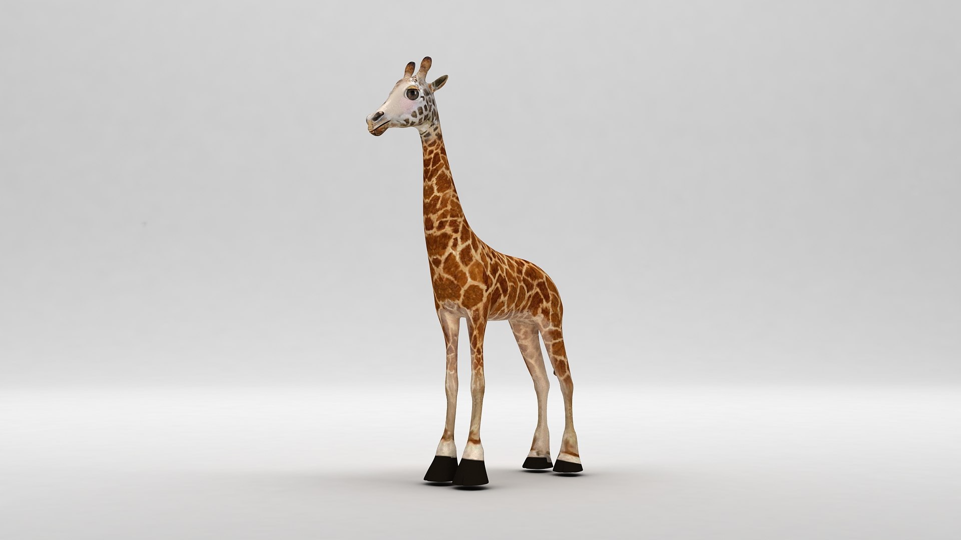 Toon Giraffe 3D Model - TurboSquid 1581527