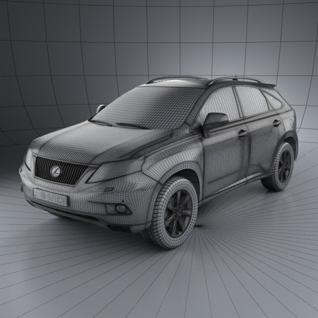 3d model lexus rx 2010