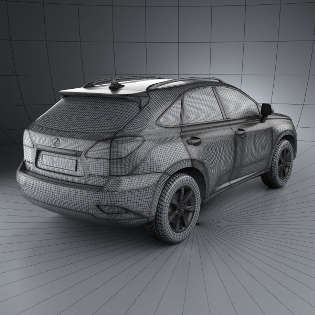 3d model lexus rx 2010