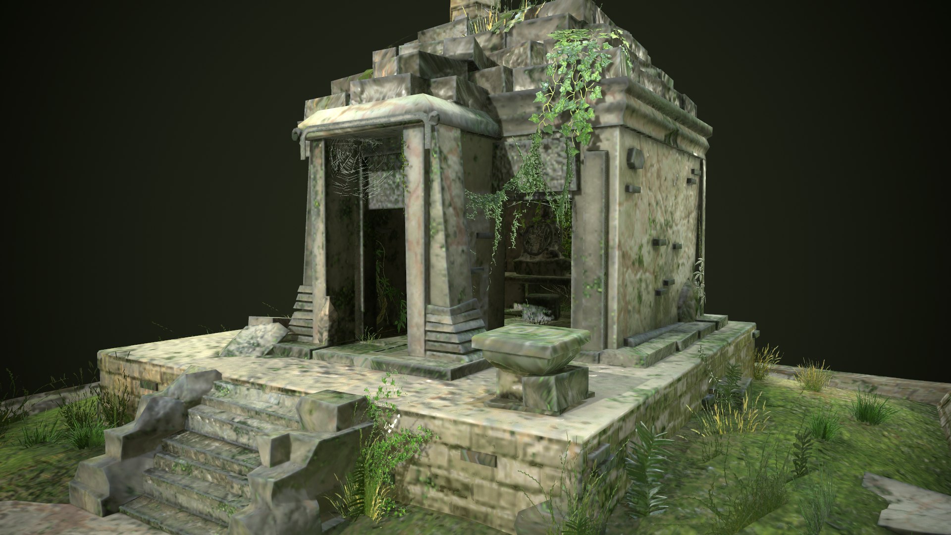 3D Aztec Maya Inca Tikal Pyramid Temple Model - TurboSquid 1724616
