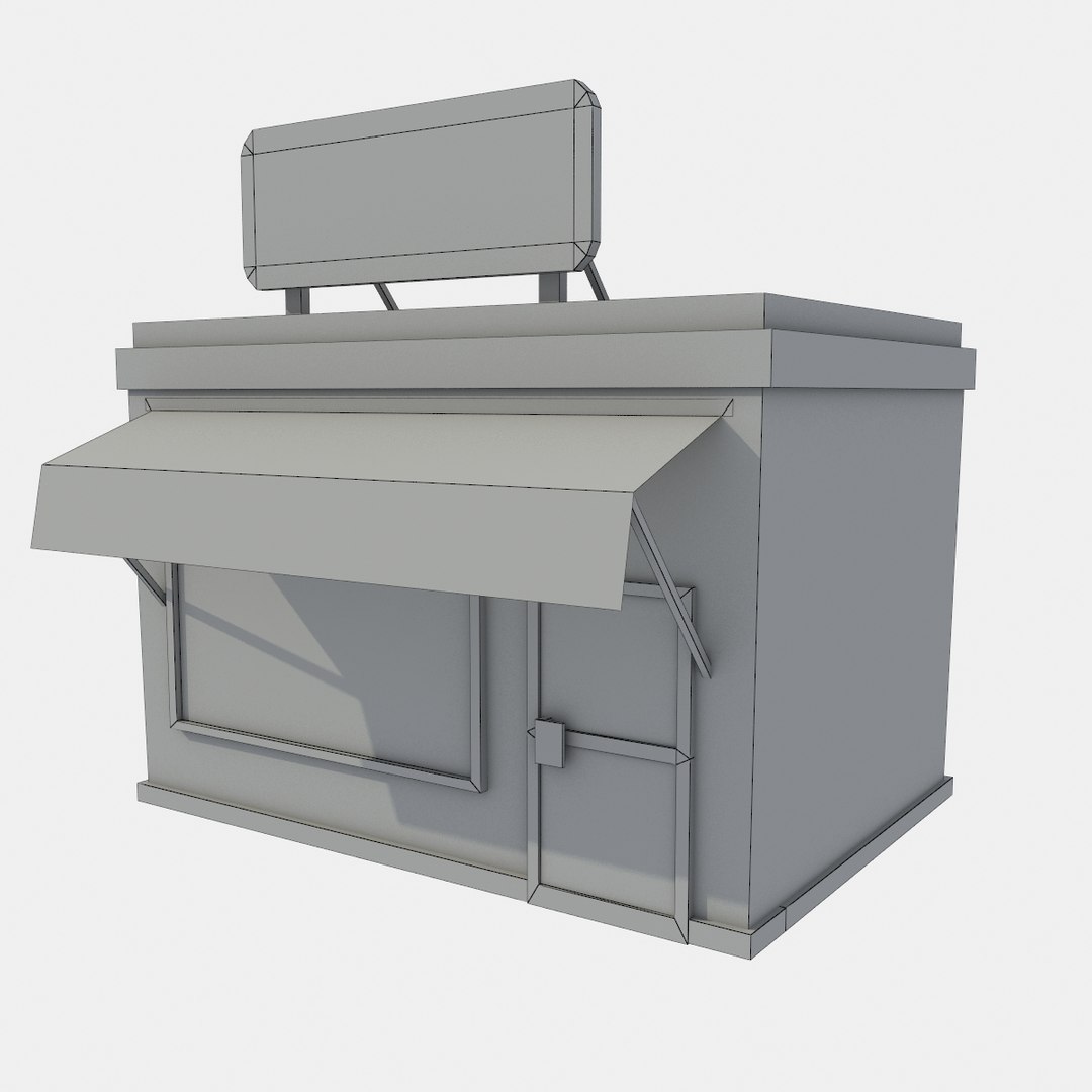 Stylized Store 3d Max