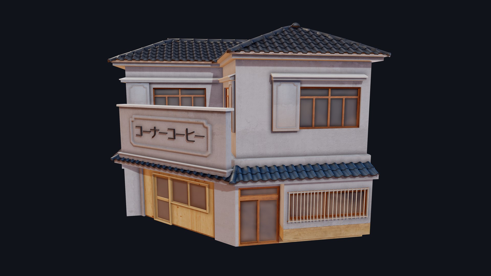 3D Japanese Corner Shop Model - TurboSquid 1722432