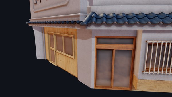 3D Japanese Corner Shop model - TurboSquid 1722432
