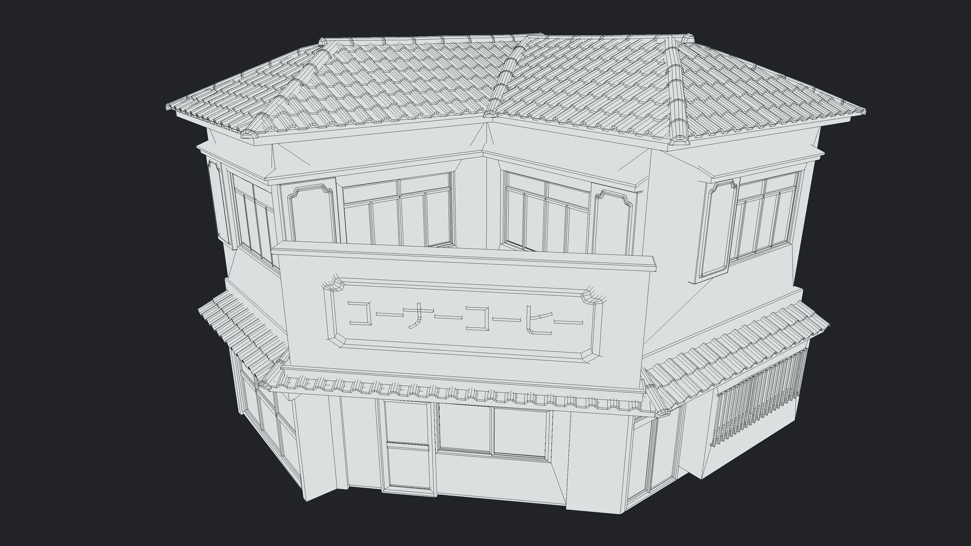 3D Japanese Corner Shop Model - TurboSquid 1722432