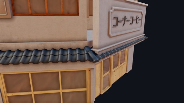 3D Japanese Corner Shop model - TurboSquid 1722432