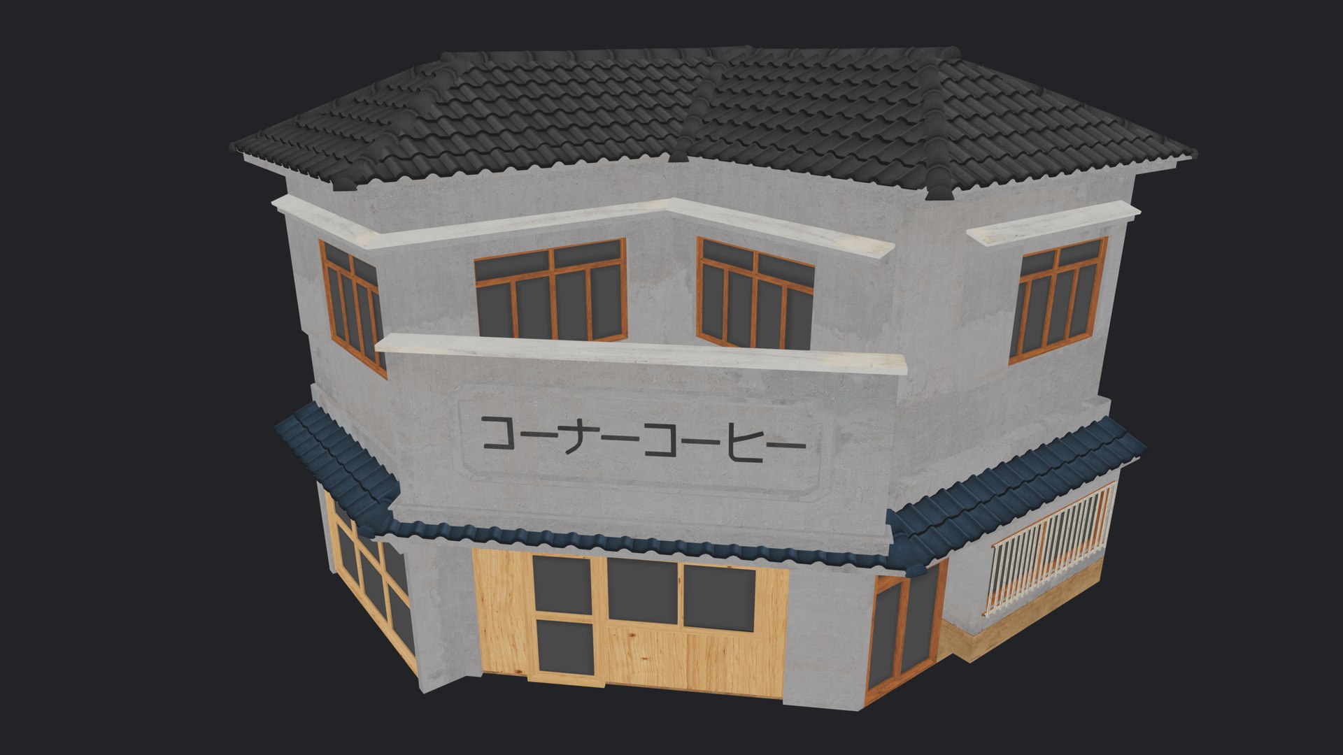 3D Japanese Corner Shop Model - TurboSquid 1722432
