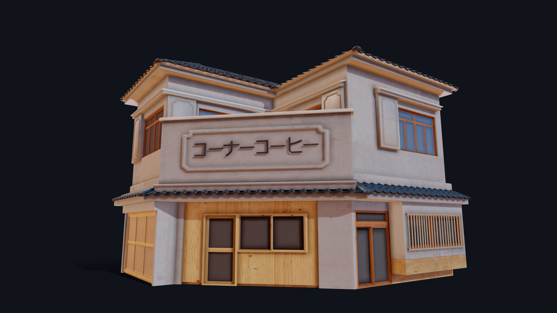 3D Japanese Corner Shop model - TurboSquid 1722432
