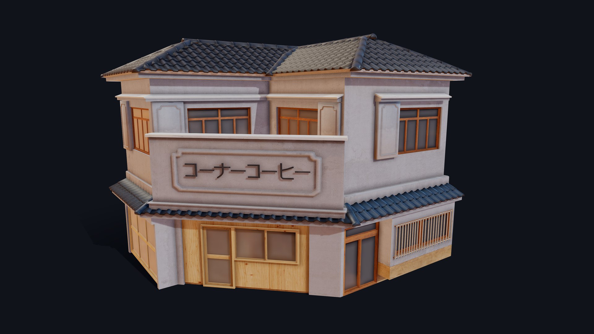3D Japanese Corner Shop Model - TurboSquid 1722432