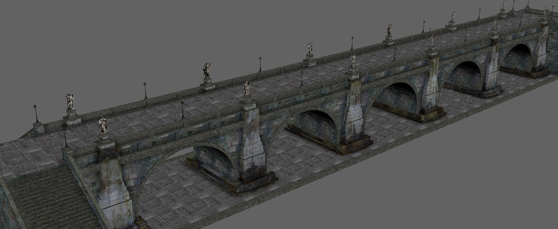 3D Ponte Sant Angelo Model - TurboSquid 2281437