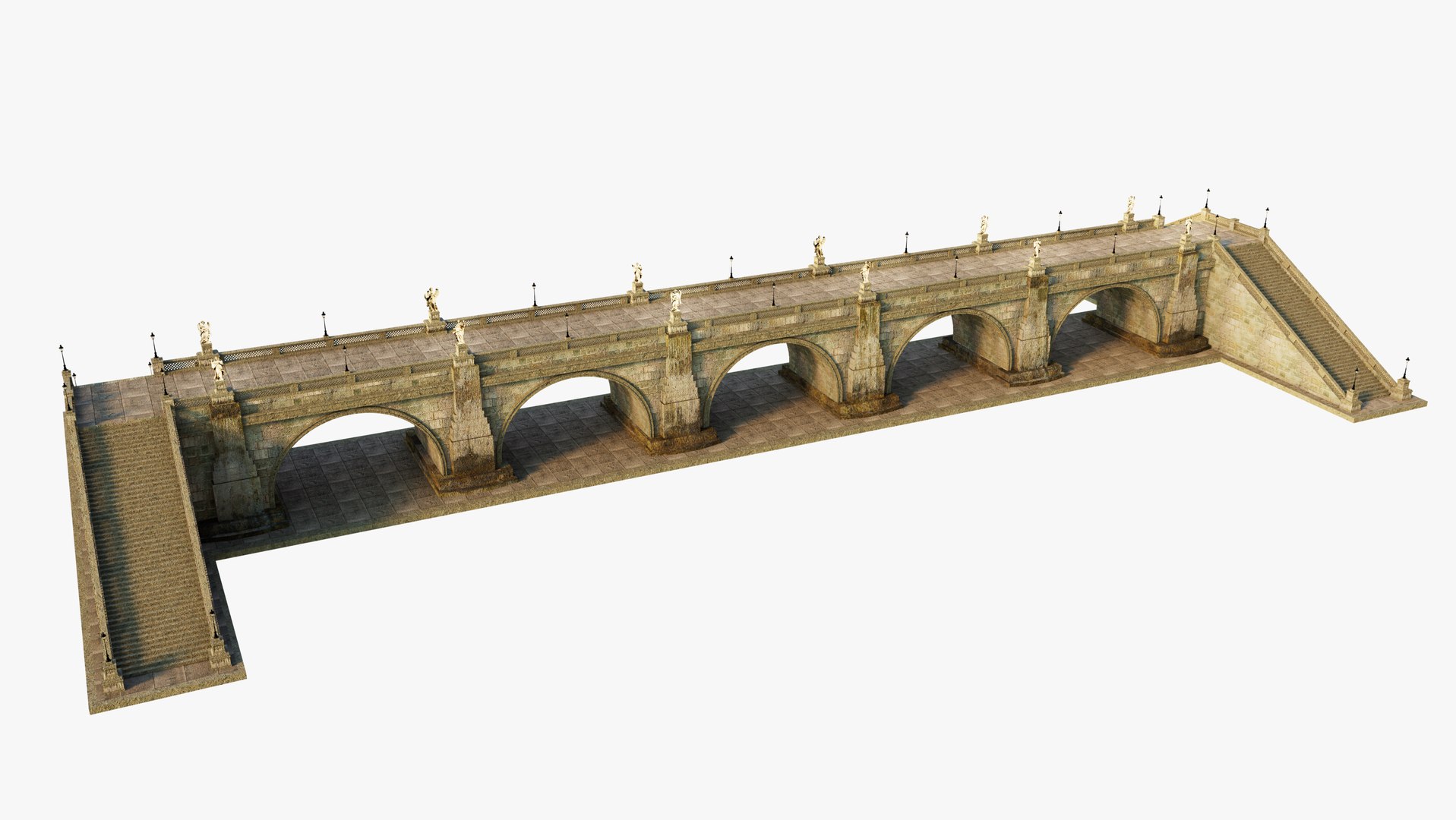 3D Ponte Sant Angelo Model - TurboSquid 2281437