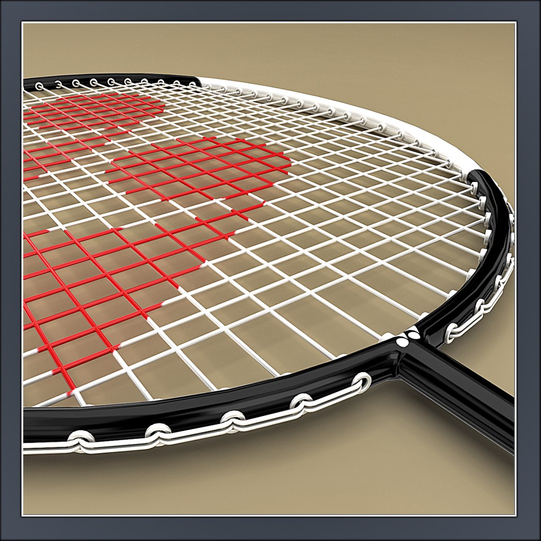 Badminton Racket Shuttlecock 3d Obj
