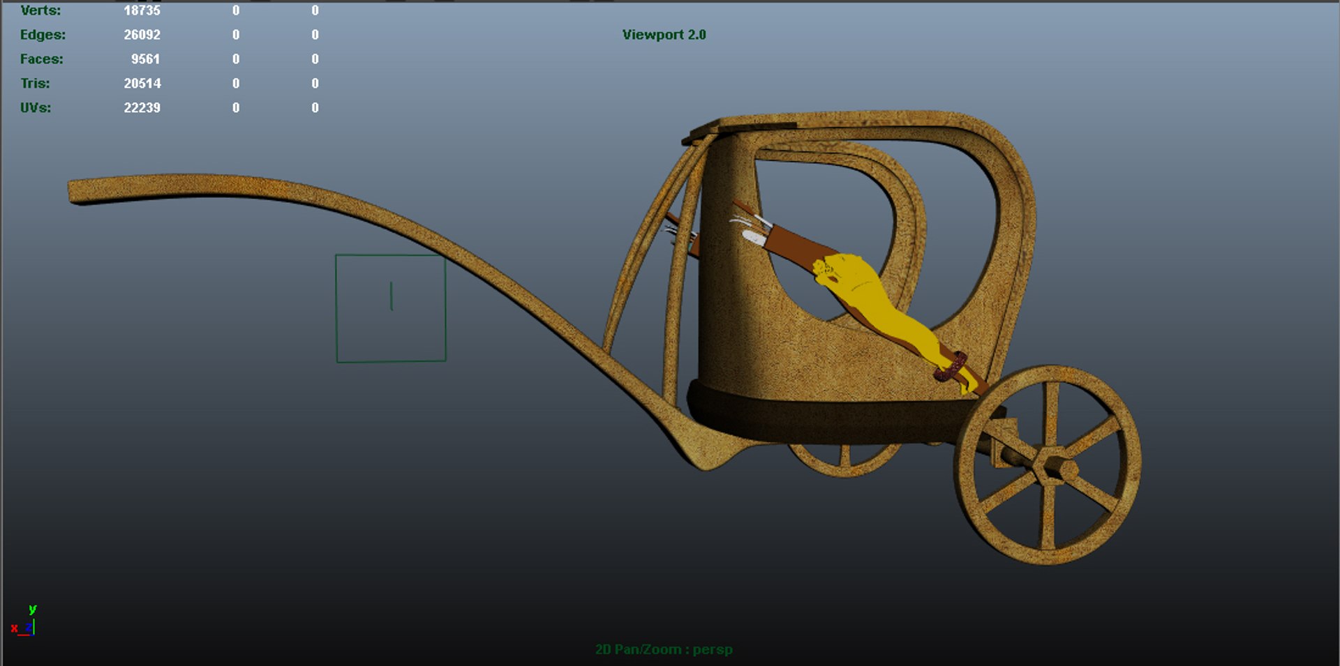 3d Model Pharaoh Ramsis War Car