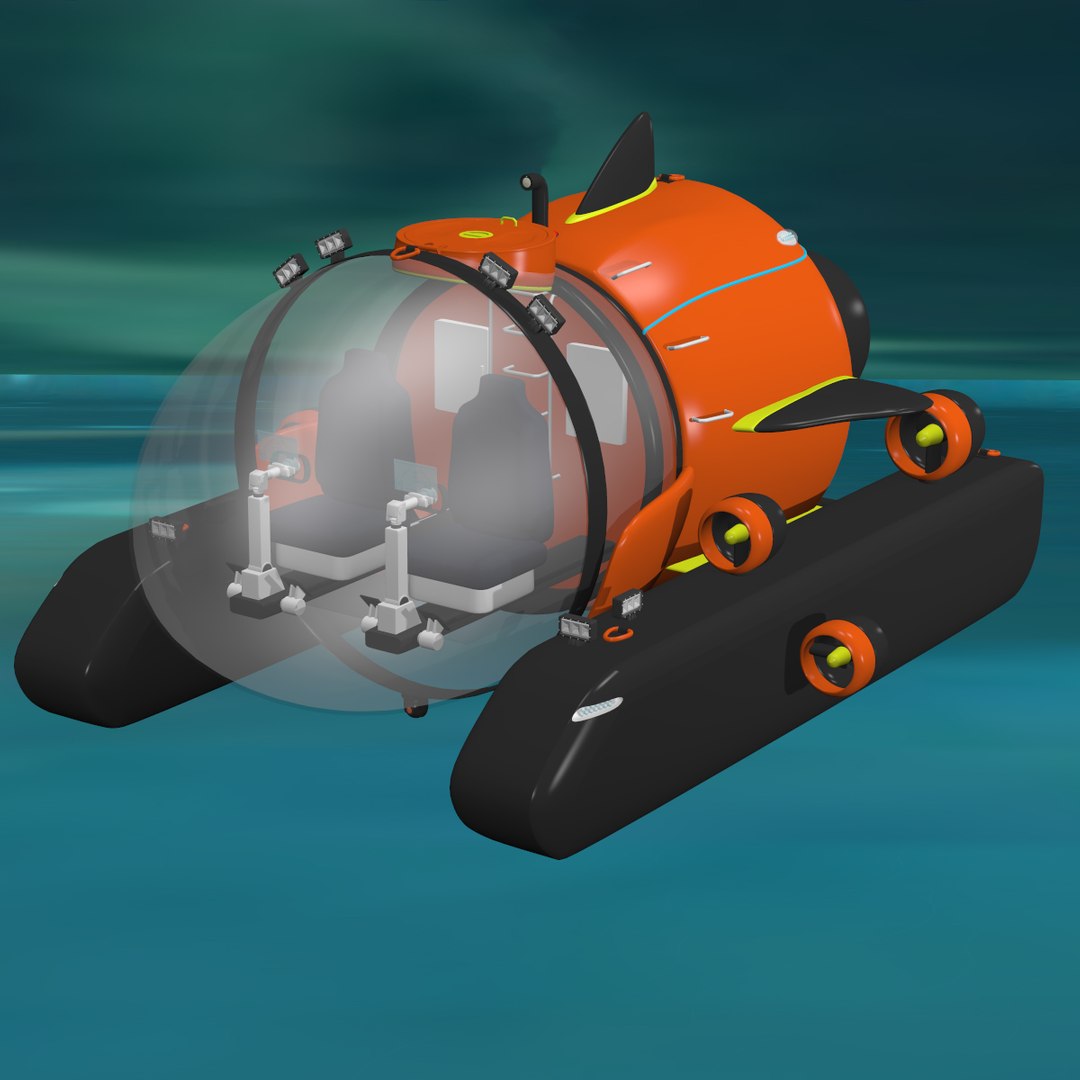 3D Mini Submarine - TurboSquid 1478845