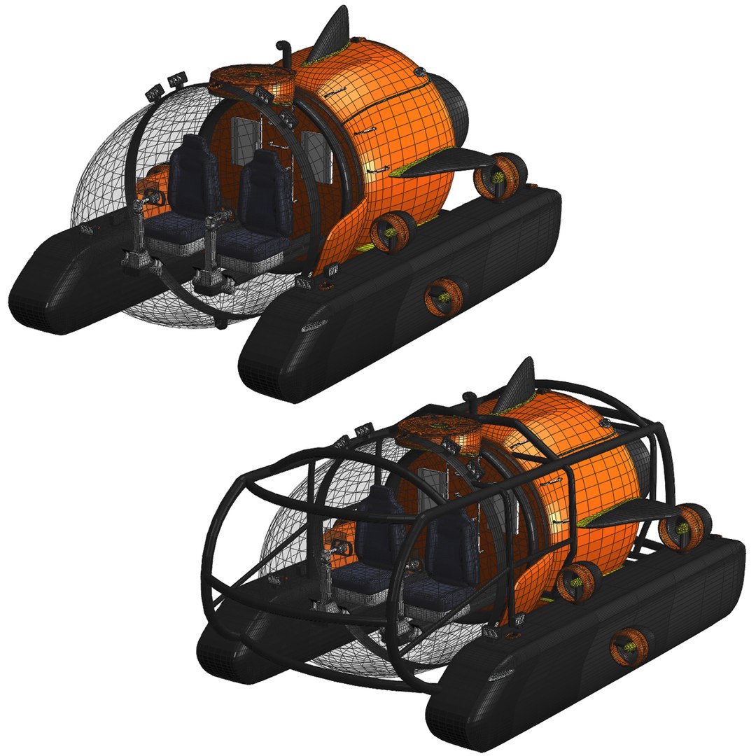 3D Mini Submarine - TurboSquid 1478845