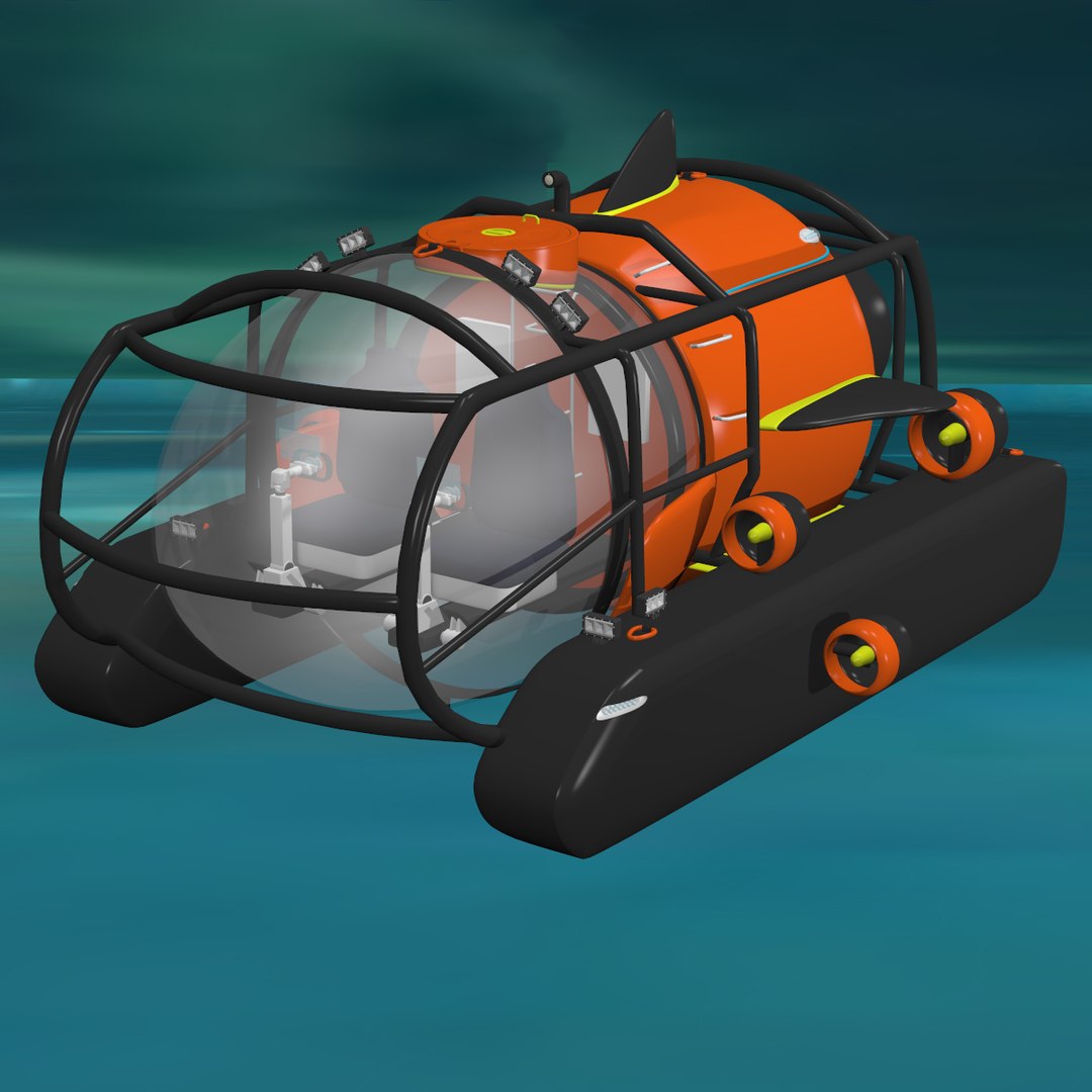 3D Mini Submarine - TurboSquid 1478845