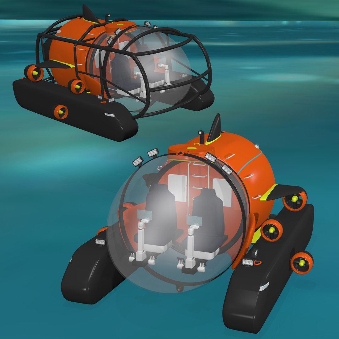 3D Mini Submarine - TurboSquid 1478845